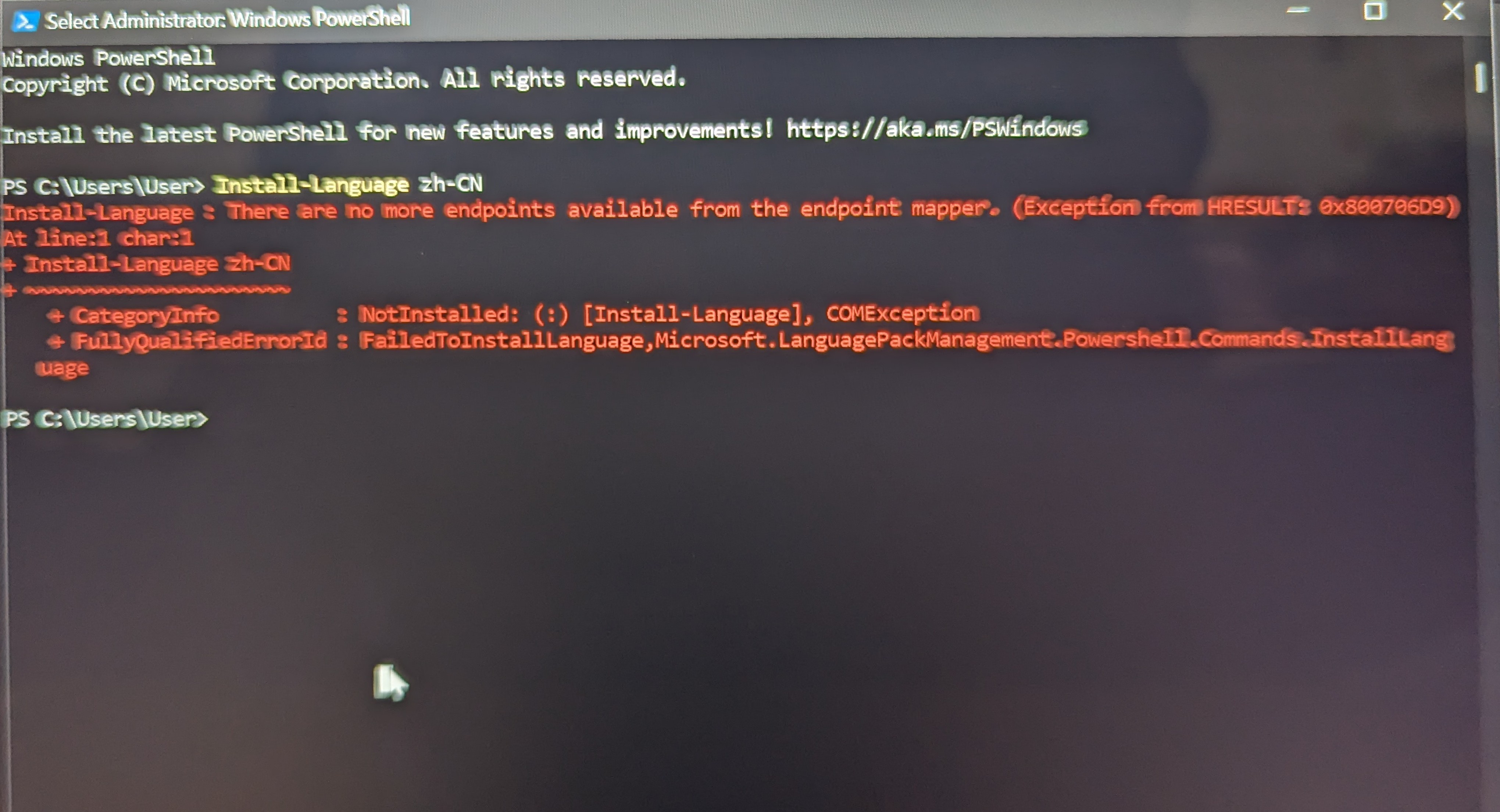 Unable to install chinese language pack on windows 11 - Microsoft Q&A