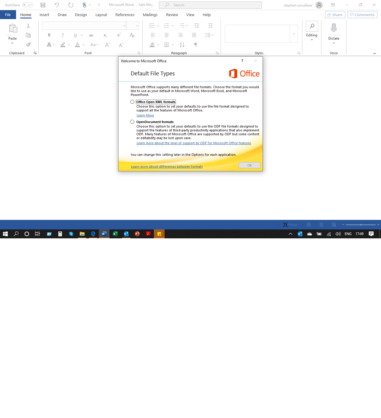 Opening Word in Safe Mode - Microsoft Q&A