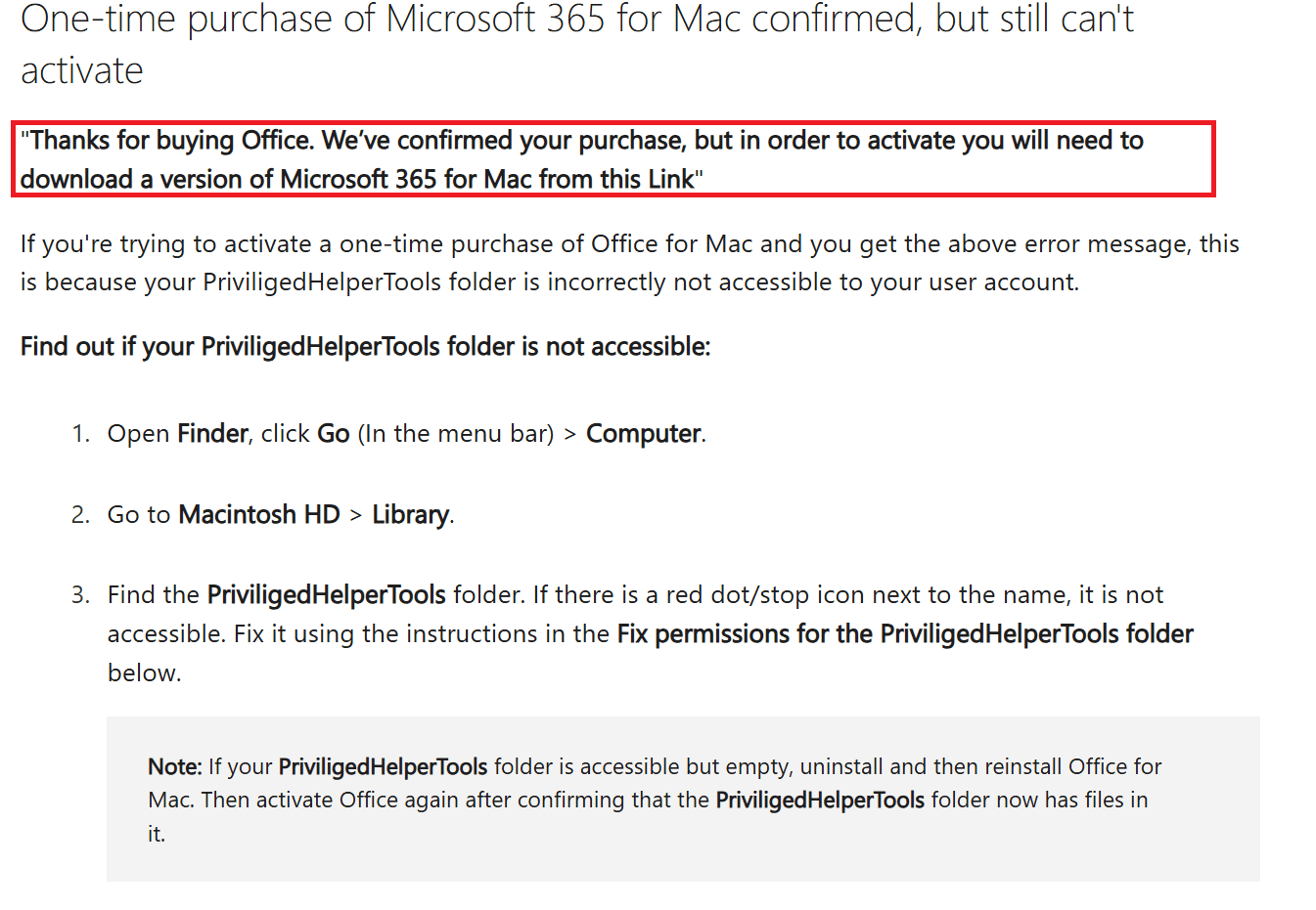 Unable to activate Office on Mac - Microsoft Q&A