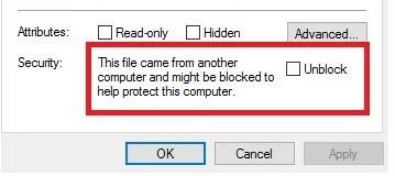 How to disable this security message "Open file security warning ...