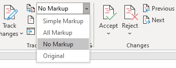 How do I stop Markup in Word? - Microsoft Q&A