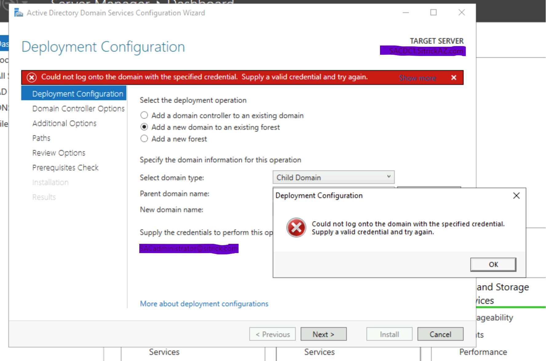 Which credentials do i use to promo an azure joined VM, to a DC? - Microsoft Q&A
