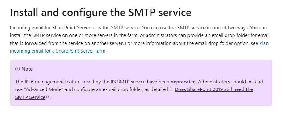 Sharepoint Subscription Edition: Does the Local SMTP Service need to be configured for Alerts to ...