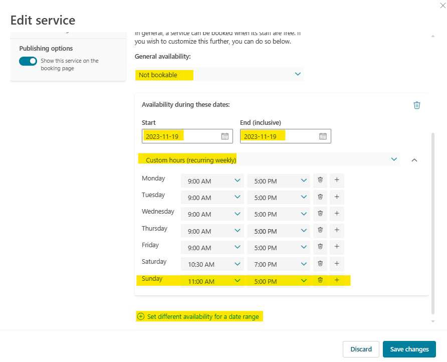 Can I suggest only specific time slots in MS Bookings? - Microsoft Q&A
