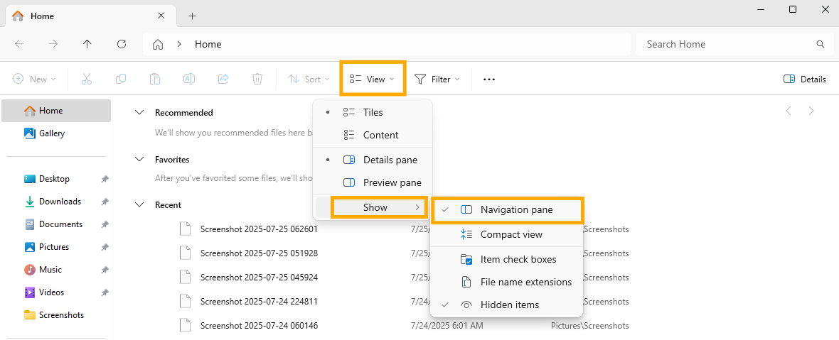 Explorer features changed and want them back, e.g. subfiles open for ...