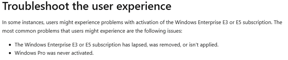 Windows 11 activation issue with M365 E5 license - Microsoft Q&A