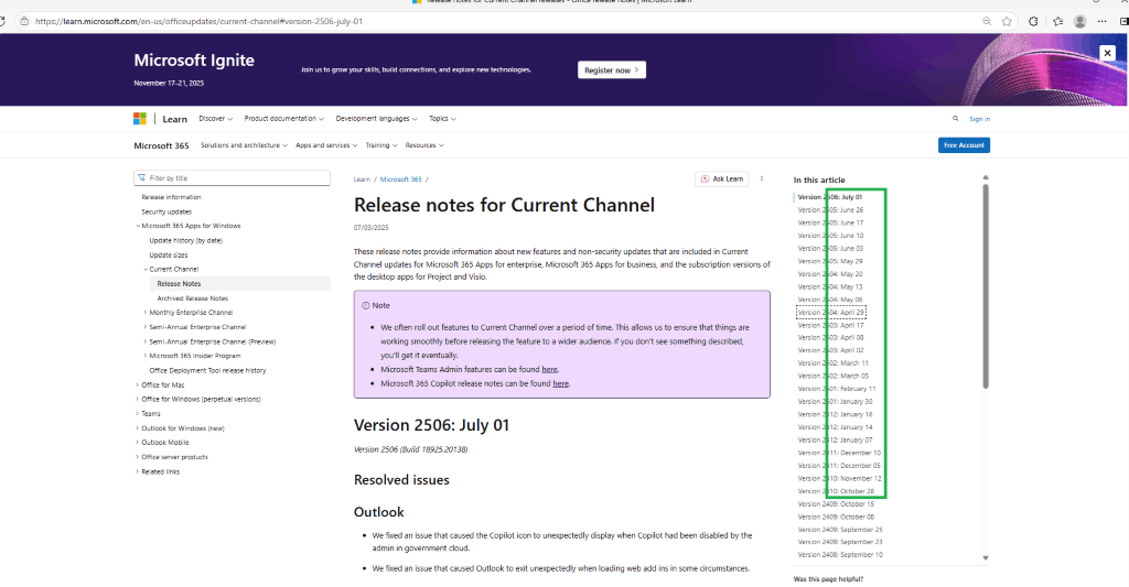 Visio 32-bit Crashes After Office 365 Update version 2506 (Build 16.0 ...
