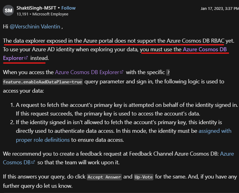 Enforcing RBAC as the only authentication method in Cosmos DB ...