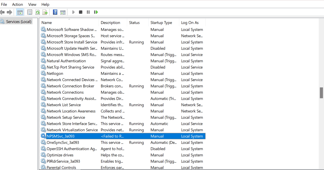 Service host: NPSMSvc_1f1c1b99 using 99% cpu usage - Microsoft Q&A