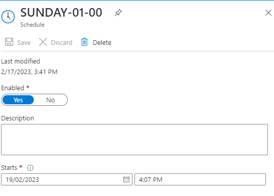 Azure Automation Schedule Microsoft Qanda 