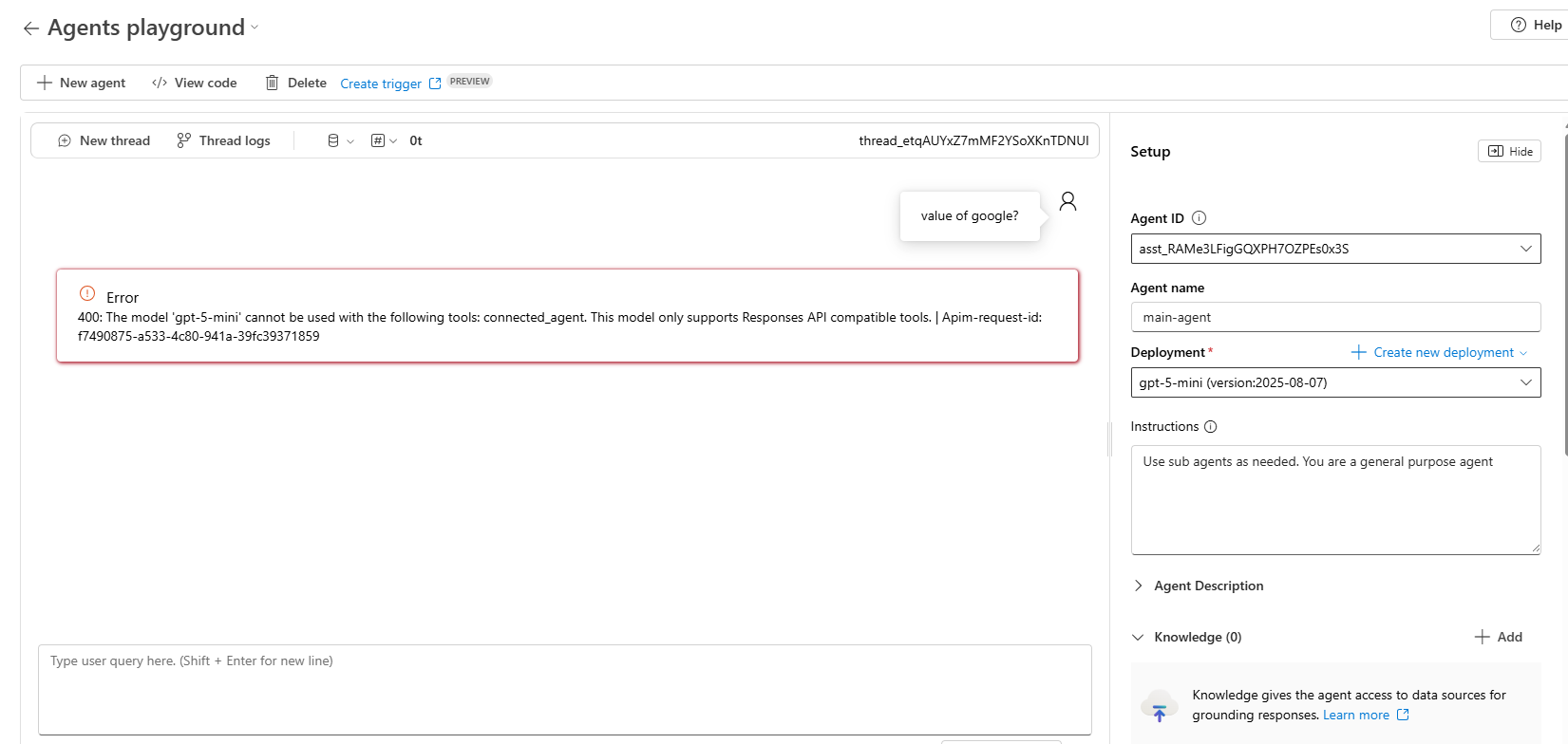 Which OpenAI models support connected agents and what’s the workaround ...