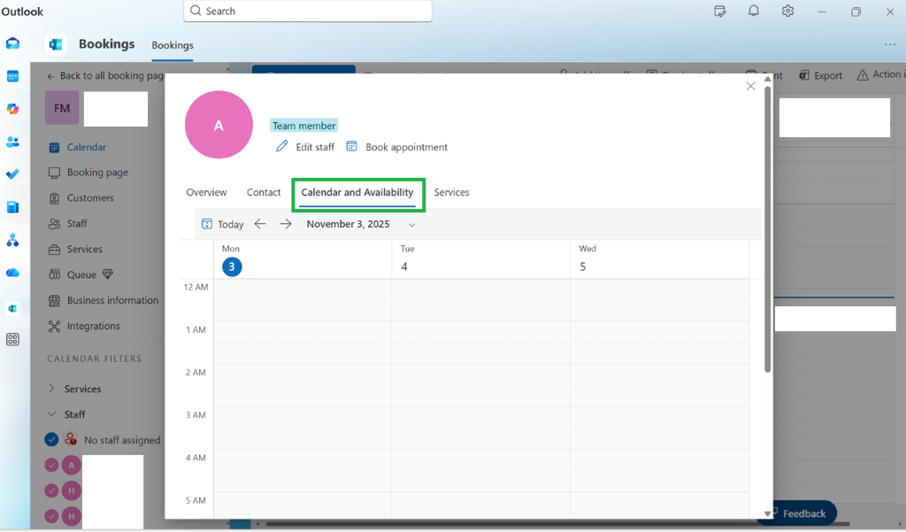 Microsoft Bookings - Service only providing one reservation slot ...