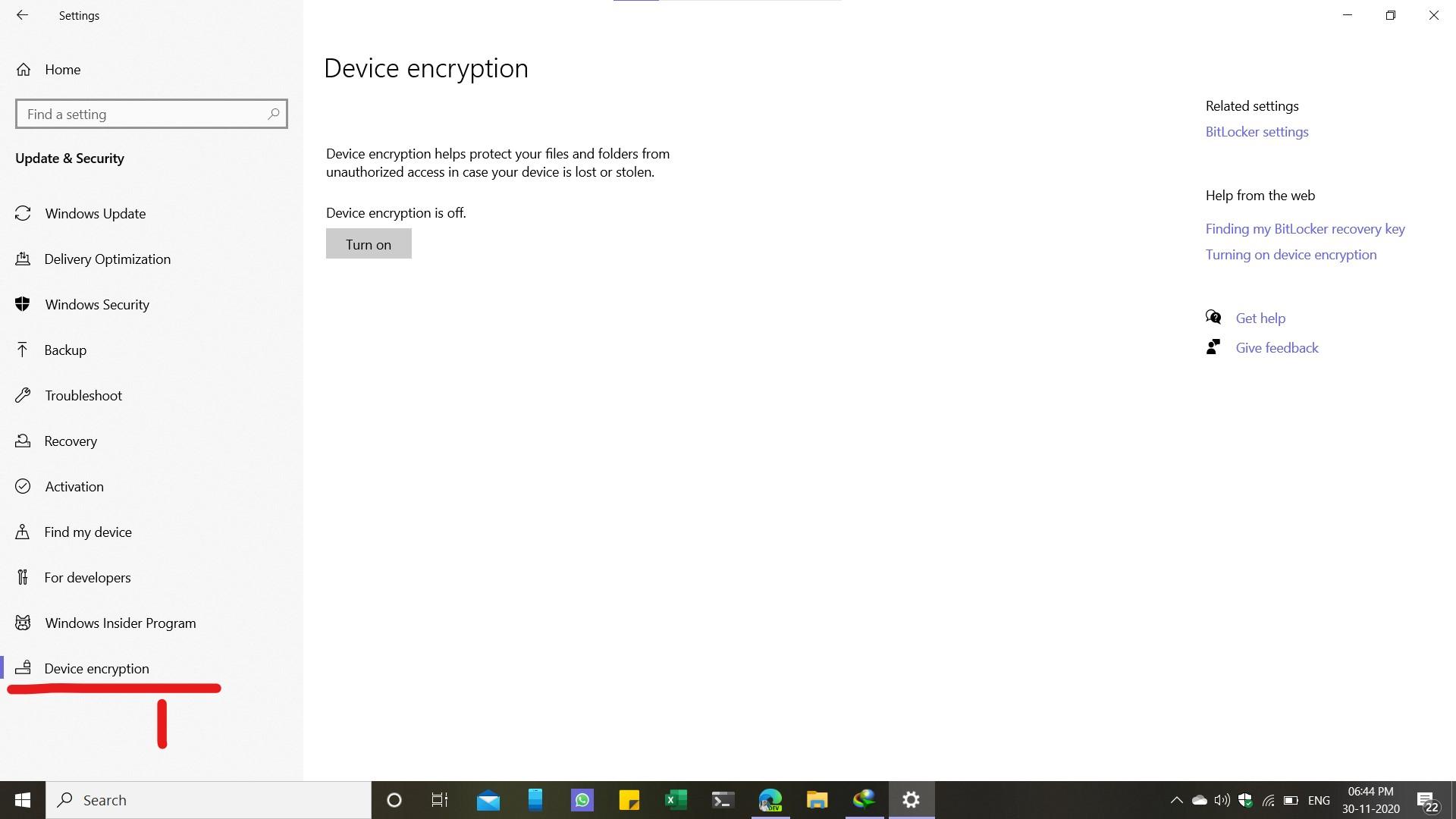 Bitlocker recovery key Windows 10 Home - Microsoft Q&A