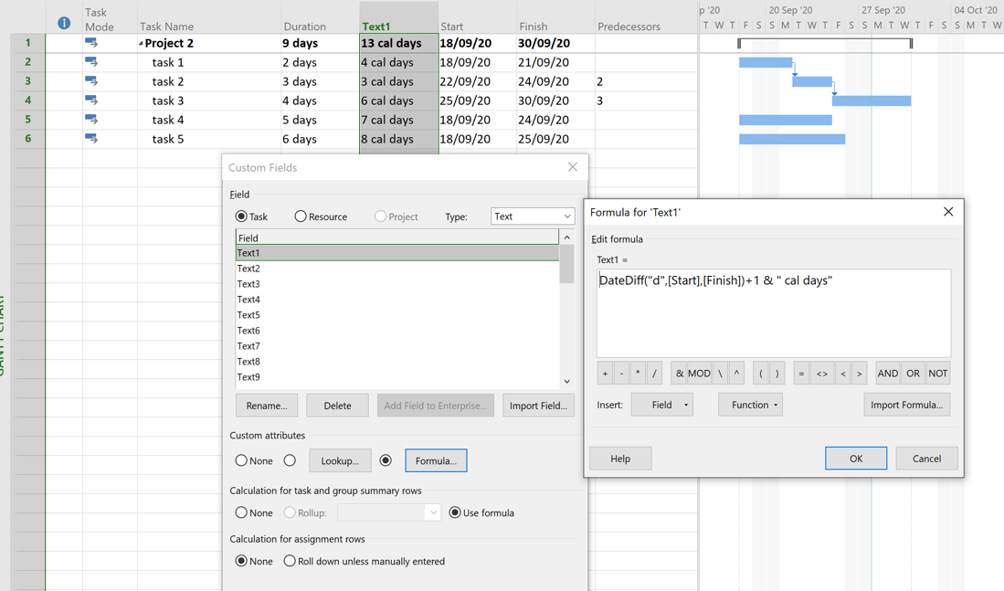 MS Project / Calender Days vs Working Days - Microsoft Q&A