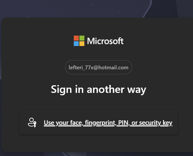 Authenticator app logged out. Account is passwordless. Now I can't re ...