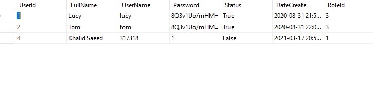 what is problem with this code for Login with role - Microsoft Q&A
