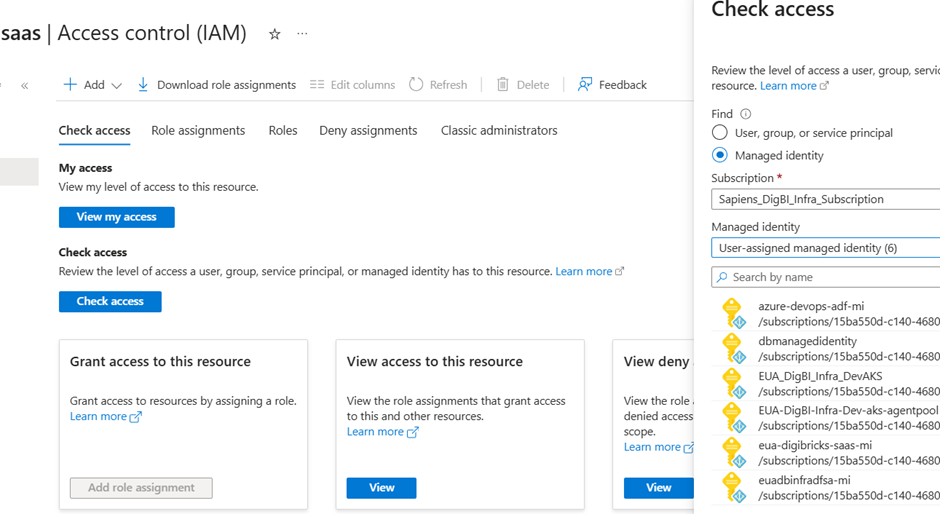Azure managed identity for bearer token in azure databricks notebook - Microsoft Q&A