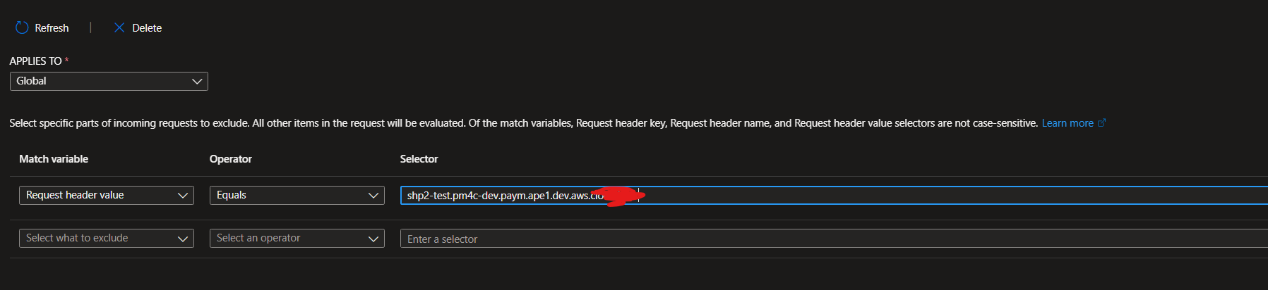 Azure Waf Policy Exclusion For Application Insight Connection Microsoft Qanda