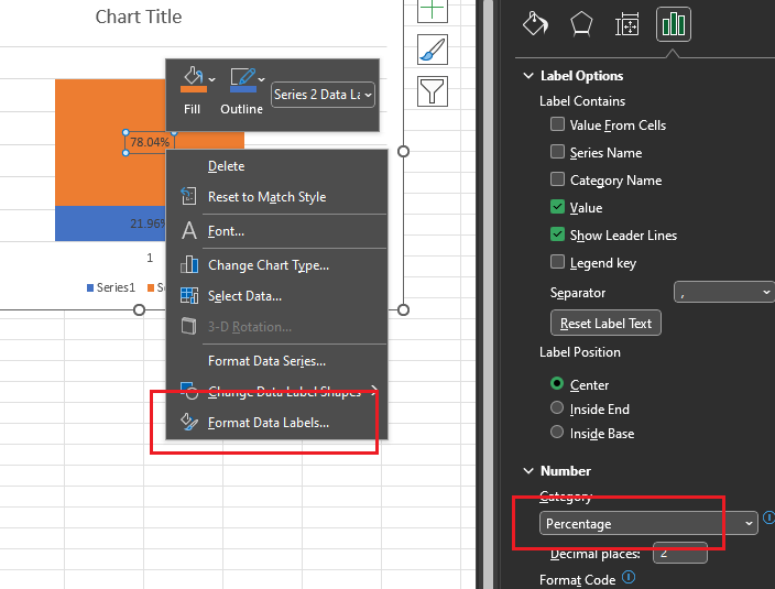 Pasting graph in excel converts % to long decimals - Microsoft Q&A