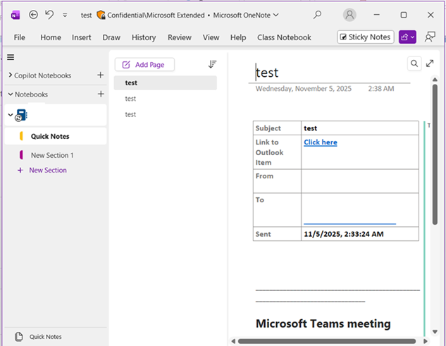 “Send to OneNote” Opens New Page Instead of Existing Notes - Microsoft Q&A