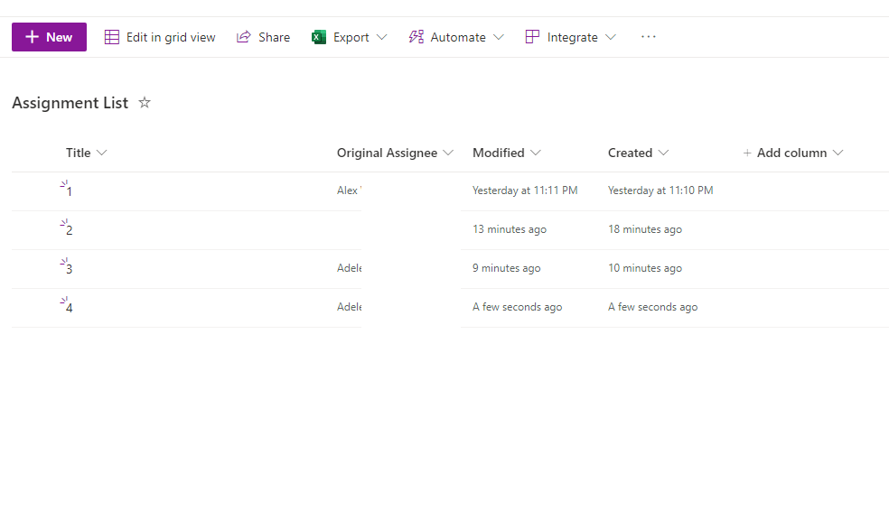 Sending an E-mail only when "Assigned to" is created and when a new ...