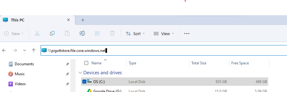 The Network resource type is not correct when adding a PS Drive ...