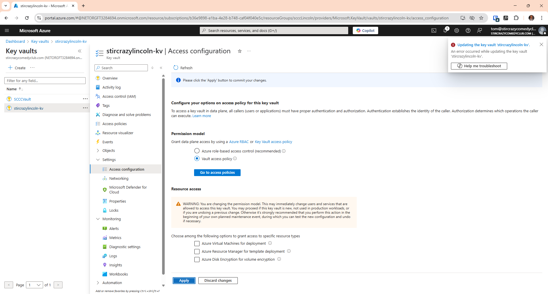 Cannot access issued App Service Certificate or open support ticket ...