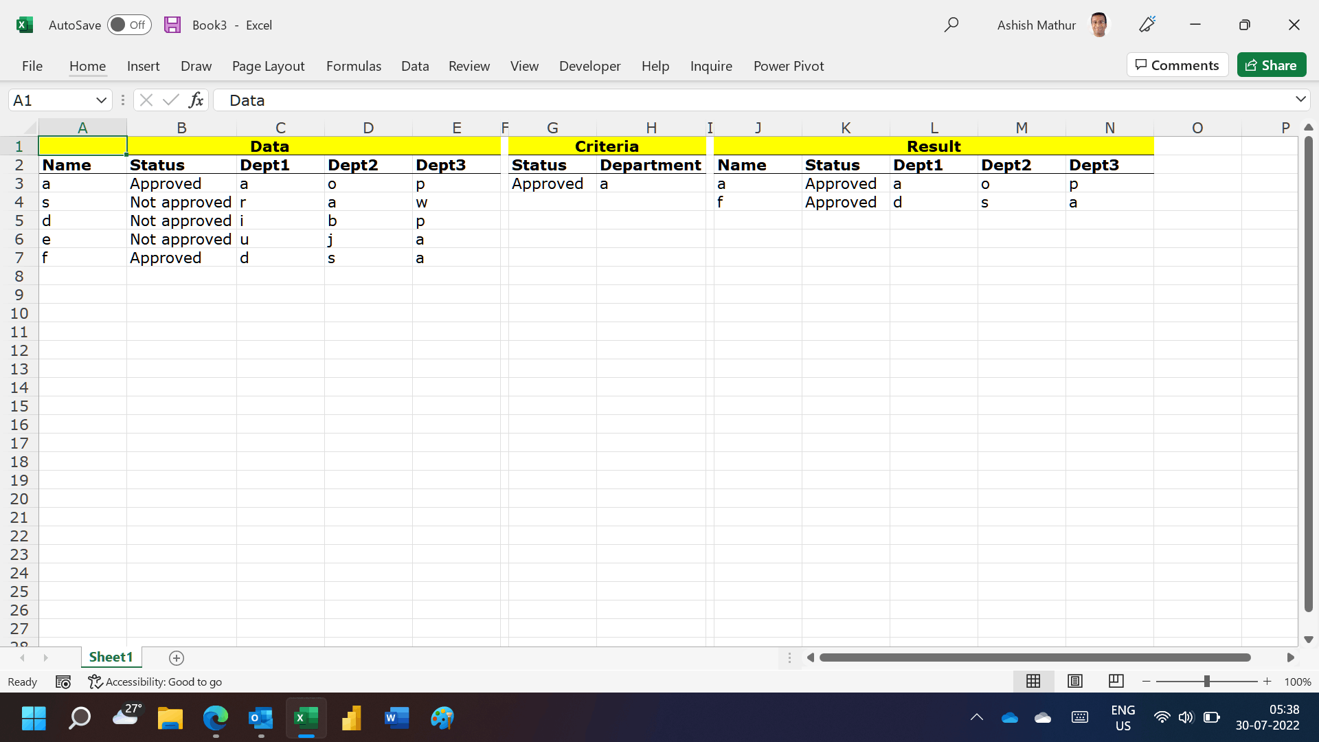 Excel Filter in Formula across multiple columns - Microsoft Q&A
