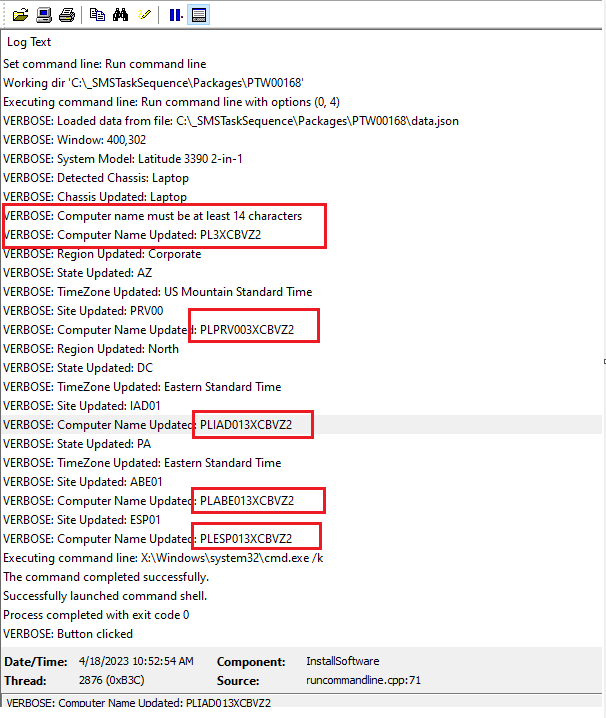 SCCM Imaging Error Code 0x000000035 Connect Network Drive - Microsoft Q&A