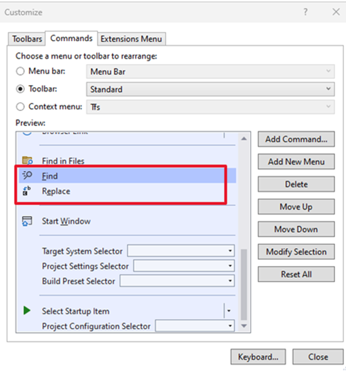 Add Quick Find and Quick Replace to a Toolbar - Microsoft Q&A Add Quick Find and Quick Replace to a Toolbar - Microsoft Q&A