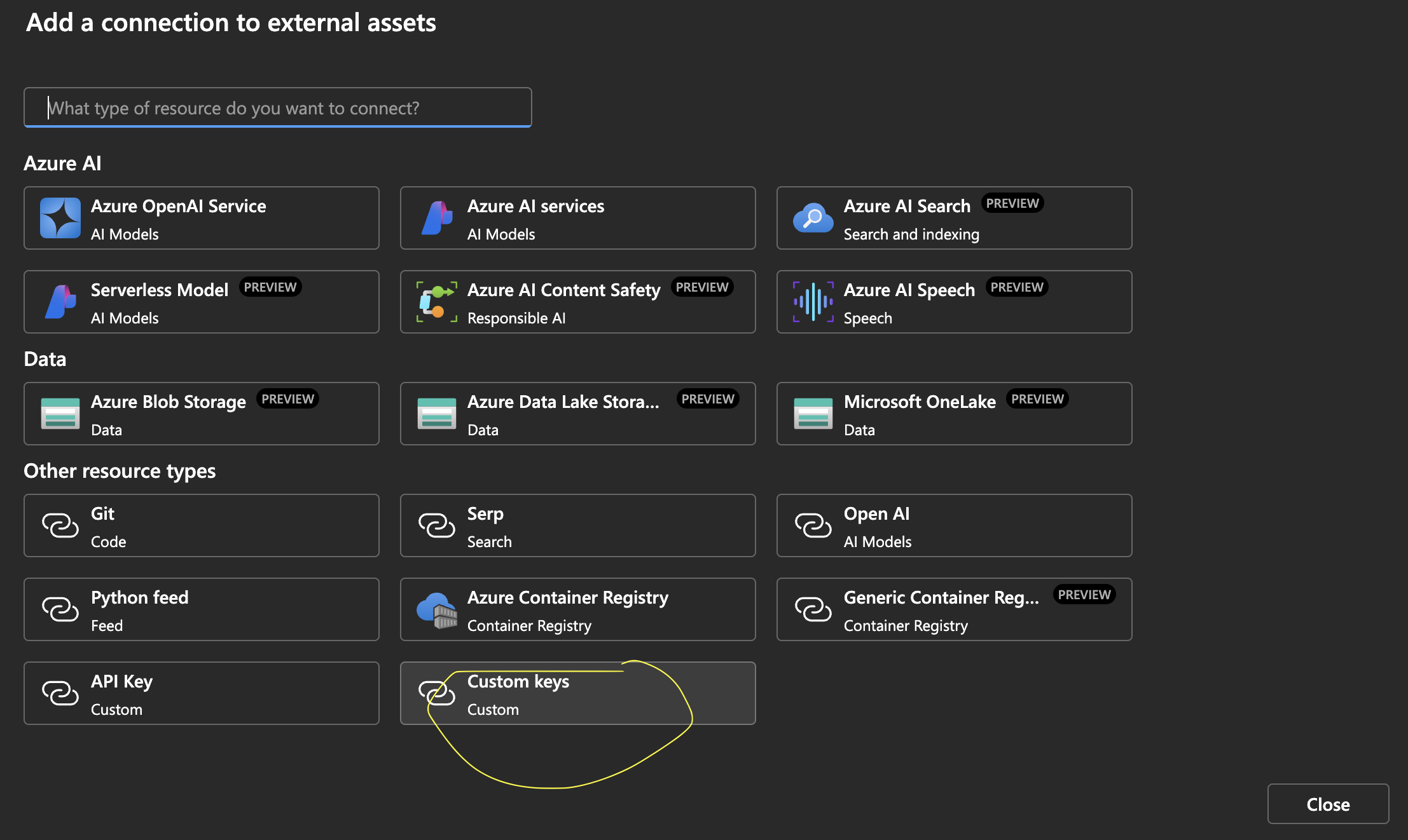 Permissions required to Create/Edit Connections in Azure AI | Machine ...