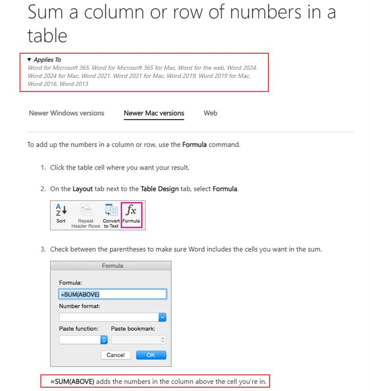 =SUM(ABOVE) not working in Excel - Microsoft Q&A