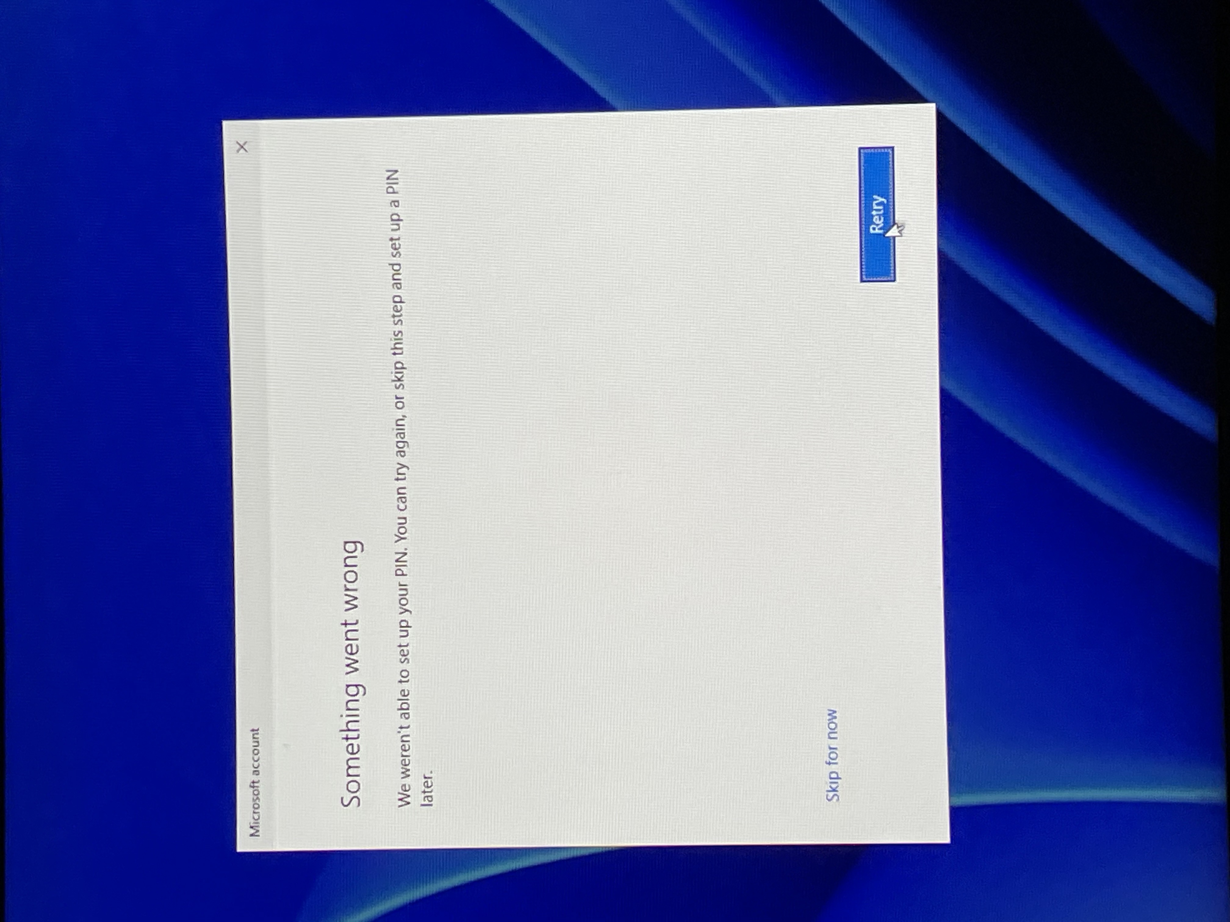 Pin error, wont let me use it and won't let me reset it - Microsoft Q&A