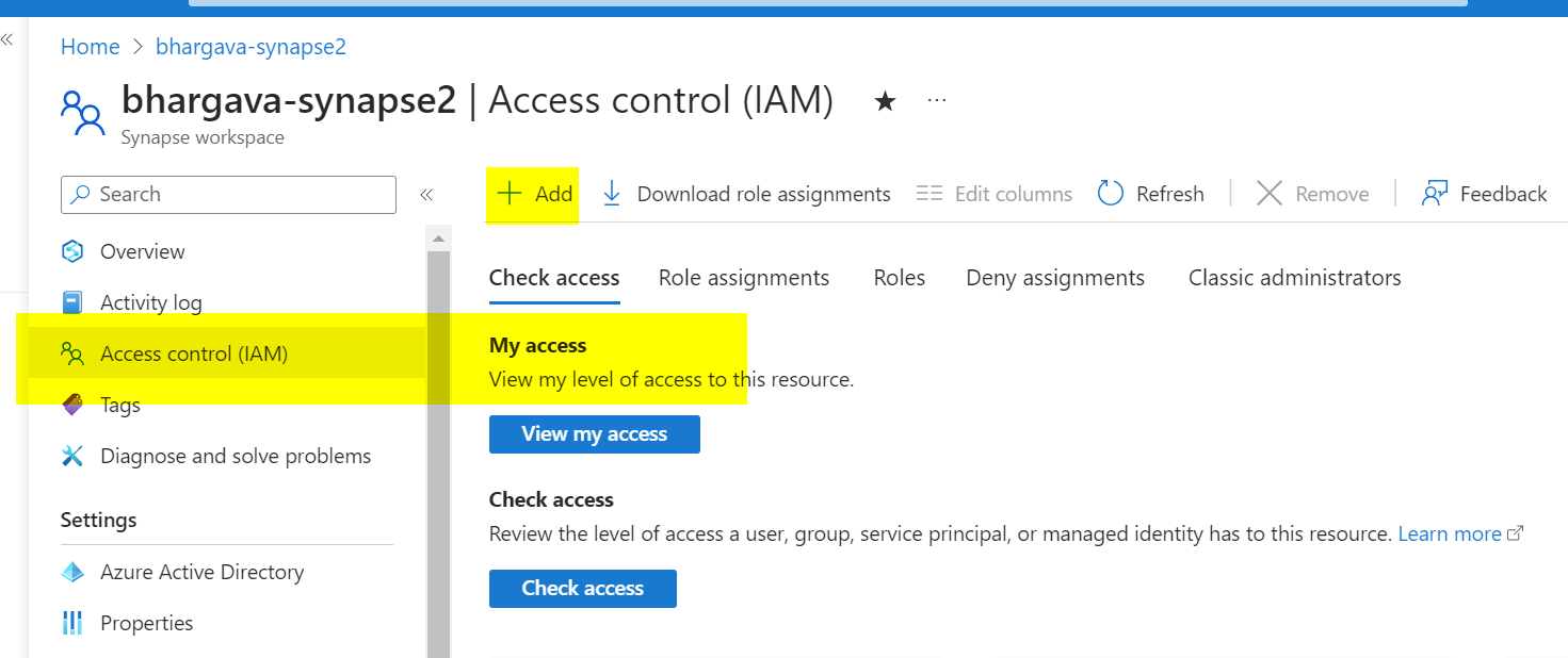 Azure SYNANPSE - RBAC Scoping - Microsoft Q&A