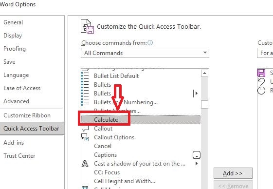 Calculate command missing - Microsoft Q&A