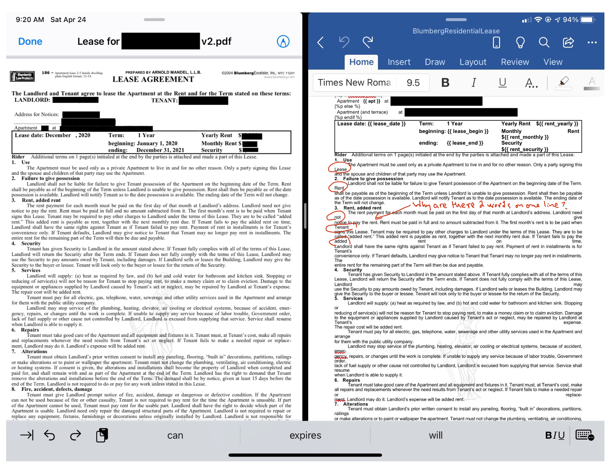 Word on iPad (version 2.8) changed font spacing - Microsoft Q&A