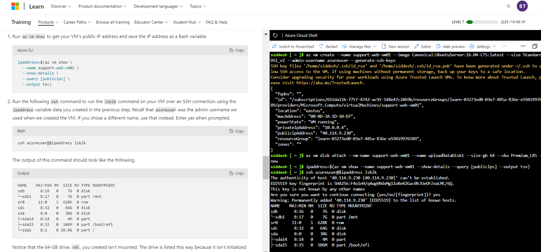 Not enough permissions in sandbox to attach a disk to a linux vm az ...