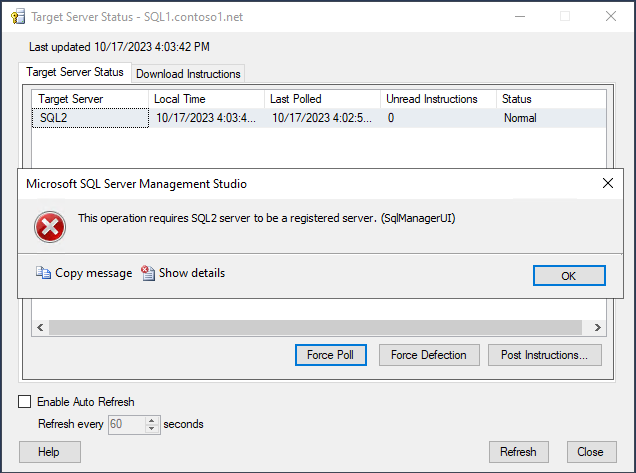 Multi server maintenance plan - Microsoft Q&A