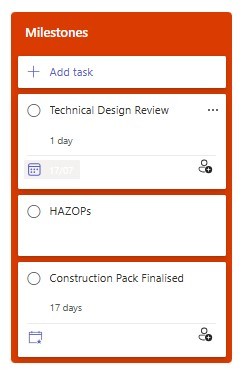 Microsoft Planner Premium - 'Finish by' (deadline) dates of tasks on ...