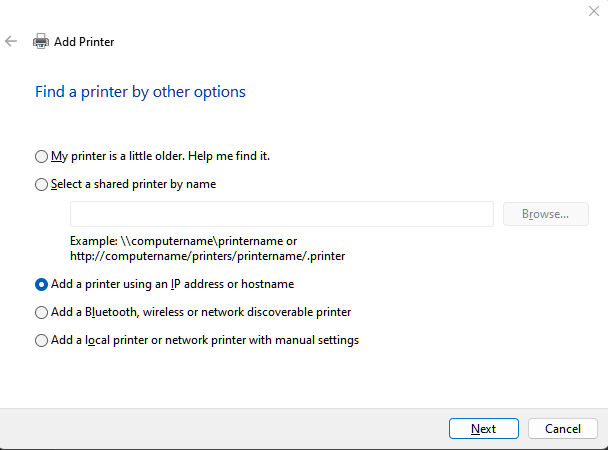 Changing IP address on network printer which isn't detected due to ...
