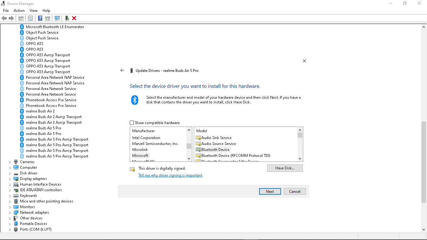 How to install old Bluetooth driver in windows 10? - Microsoft Q&A