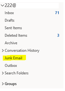 find a junk or spam folder in Microsoft 365 Desktop Outlook - Microsoft Q&A