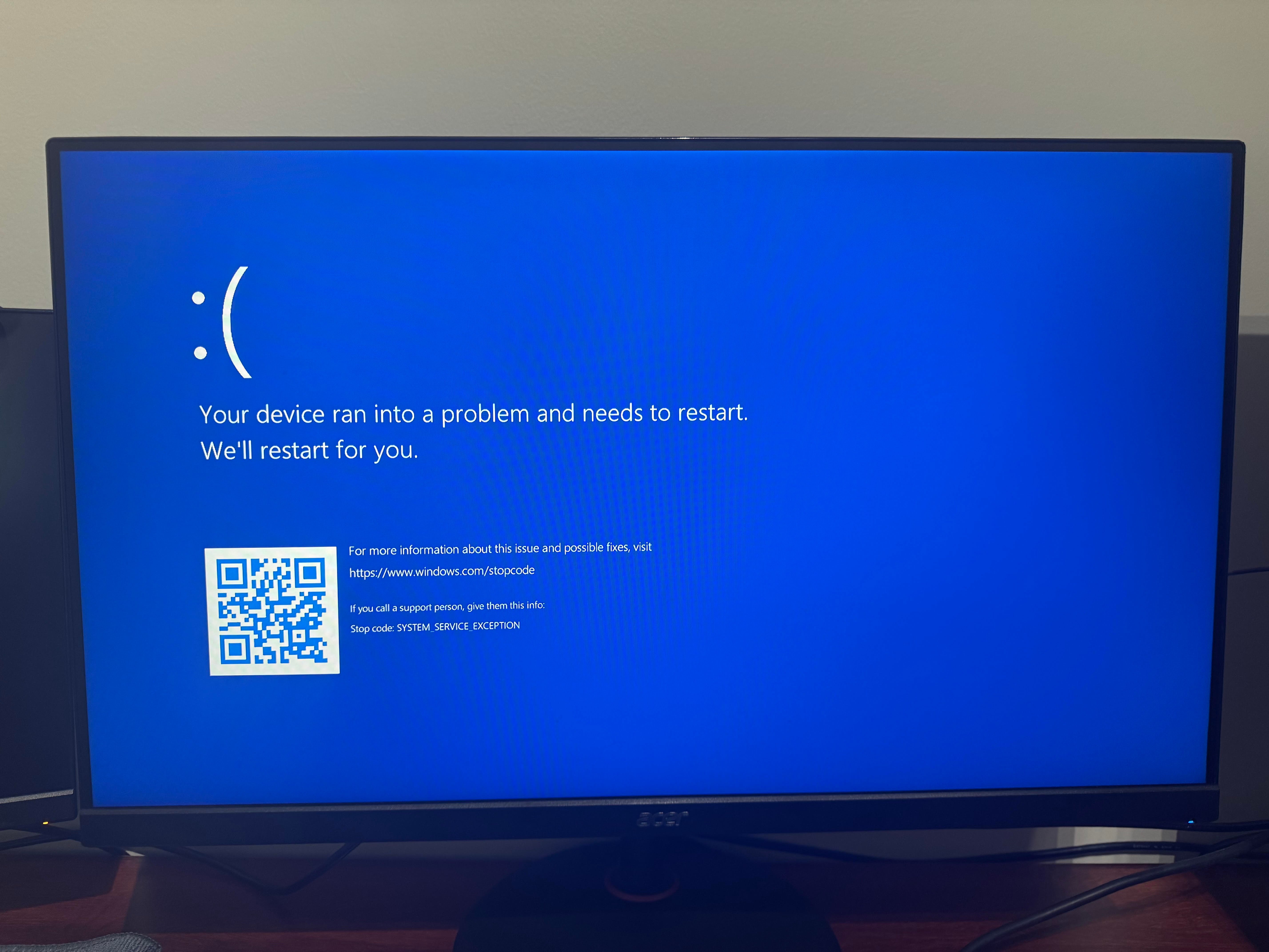 Blue Screen of Death - Can't get to Windows Recovery Mode - Microsoft Q&A