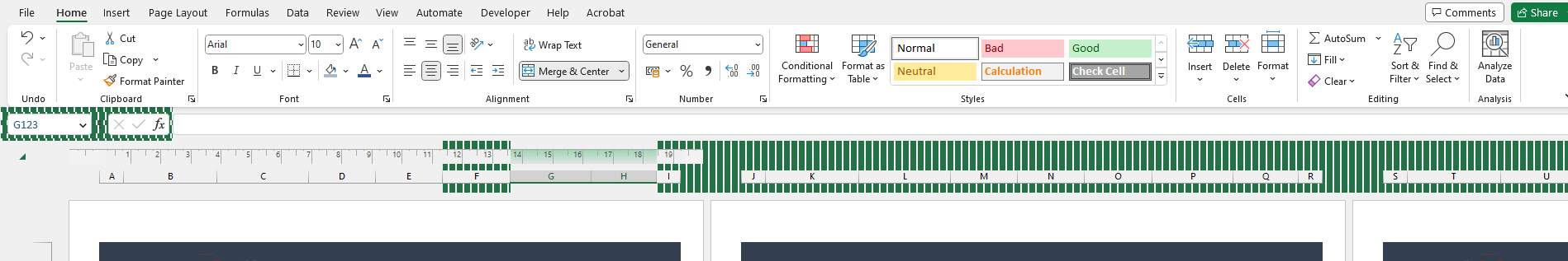 Why am I seeing these Green lines in Excel? - Microsoft Q&A