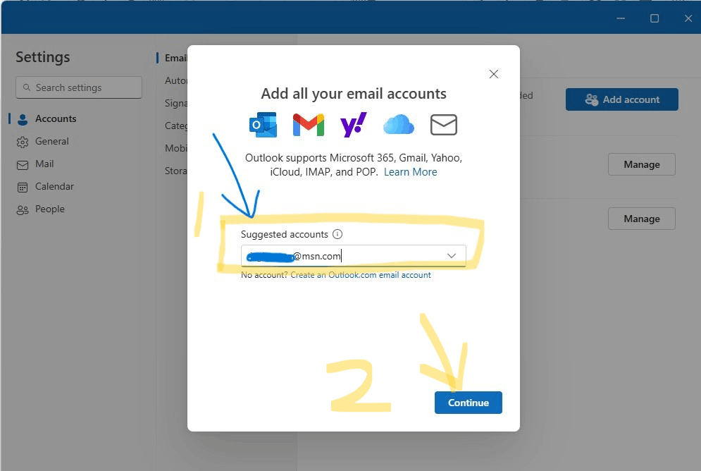 Outlook for Windows Doesn’t Appear to Support MSN.com Email Accounts ...