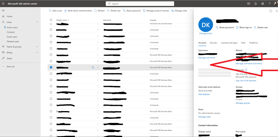 I cant see manager options in our Microsoft 365 admin center when ...