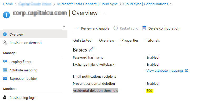 Cloud Sync accidental deletion threshold properties not updating ...