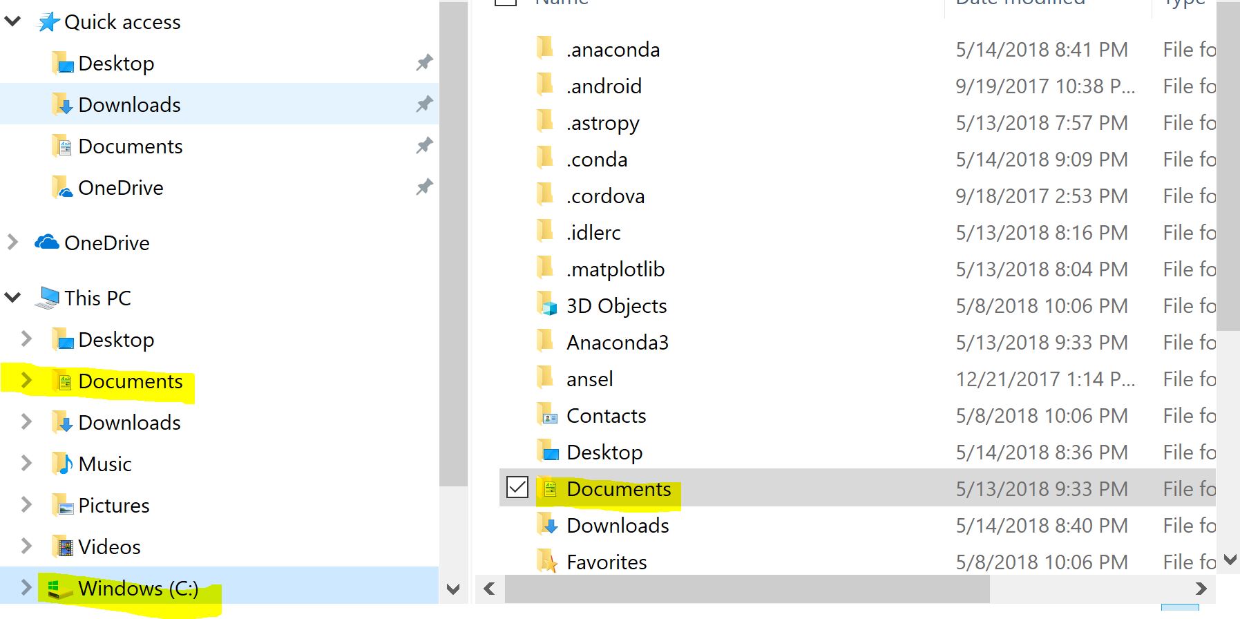Windows C Drive and Documents Folder - Microsoft Q&A