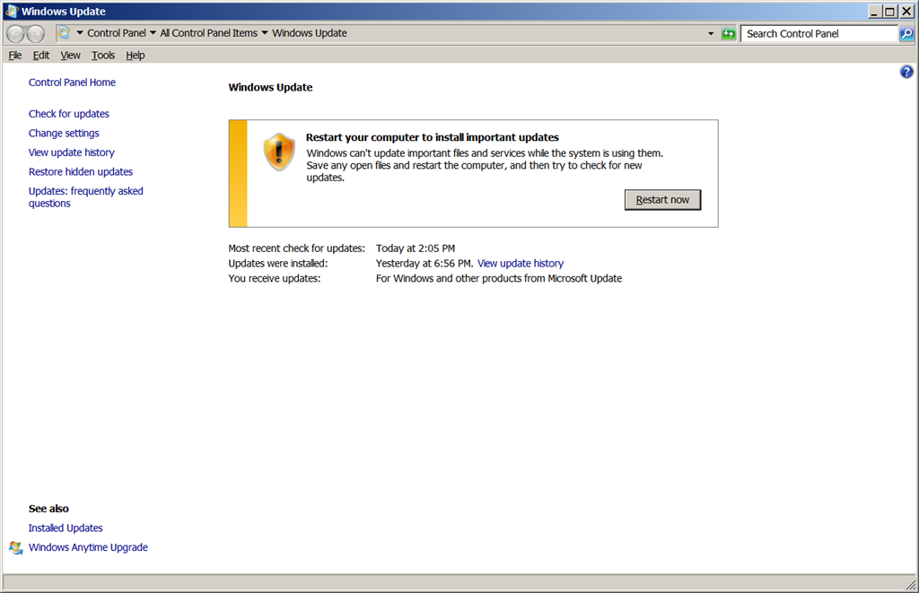 Restart messages - Microsoft Q&A