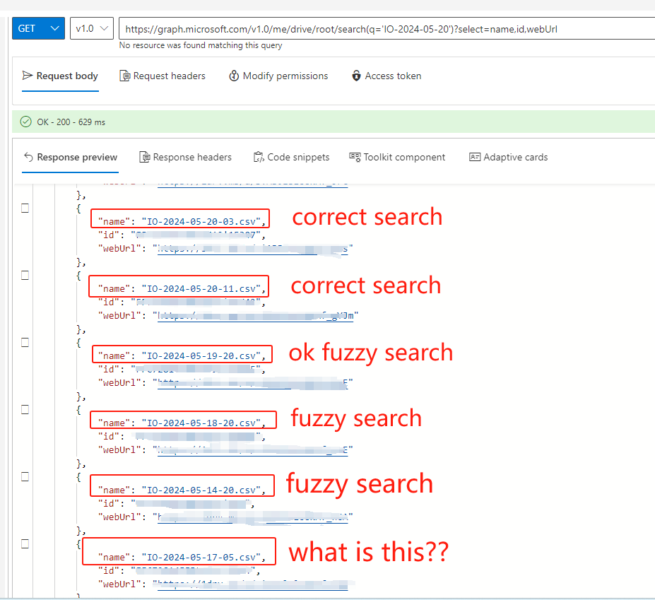 The 'search my OneDrive' query seems to be bugged - Microsoft Q&A